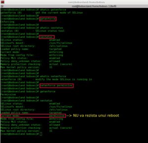 Moduri de lucru SELinux - Despre Linux